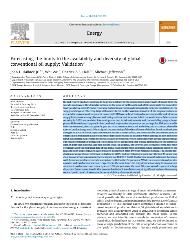 Forecasting the limits to the availability and diversity of global ...