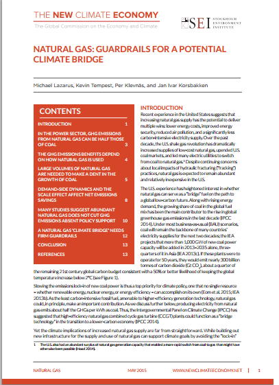 Natural Gas: Guardrails for a Potential Climate Bridge - OurEnergyPolicy