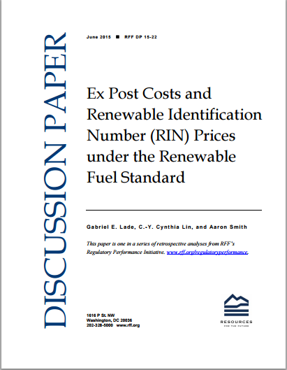Ex Post Costs and Renewable Identification Number (RIN) Prices under ...