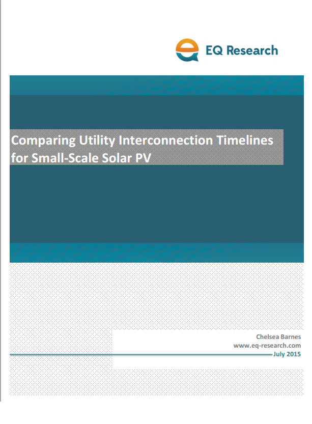 Comparing Utility Interconnection Timelines for Small-Scale Solar PV ...