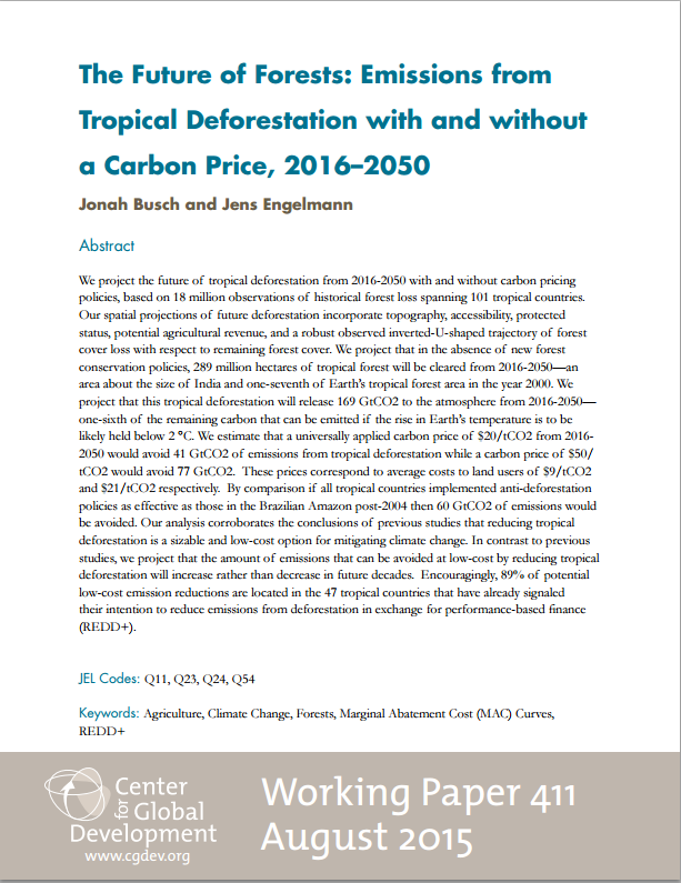 The Future of Forests: Emissions from Tropical Deforestation with and ...
