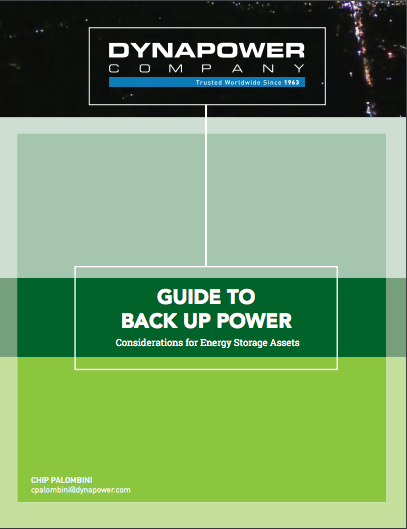 Guide to Back Up Power. Considerations for Energy Storage Assets ...