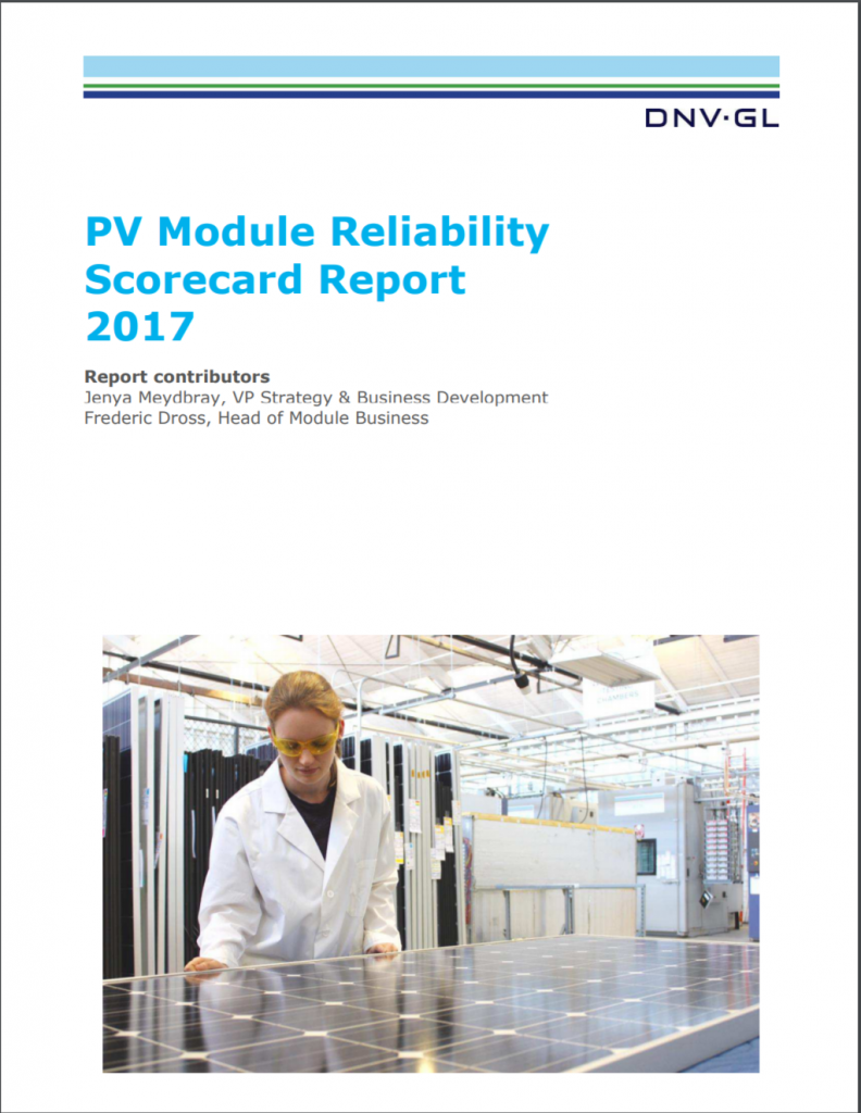 PV Module Reliability Scorecard Report 2017 - OurEnergyPolicy