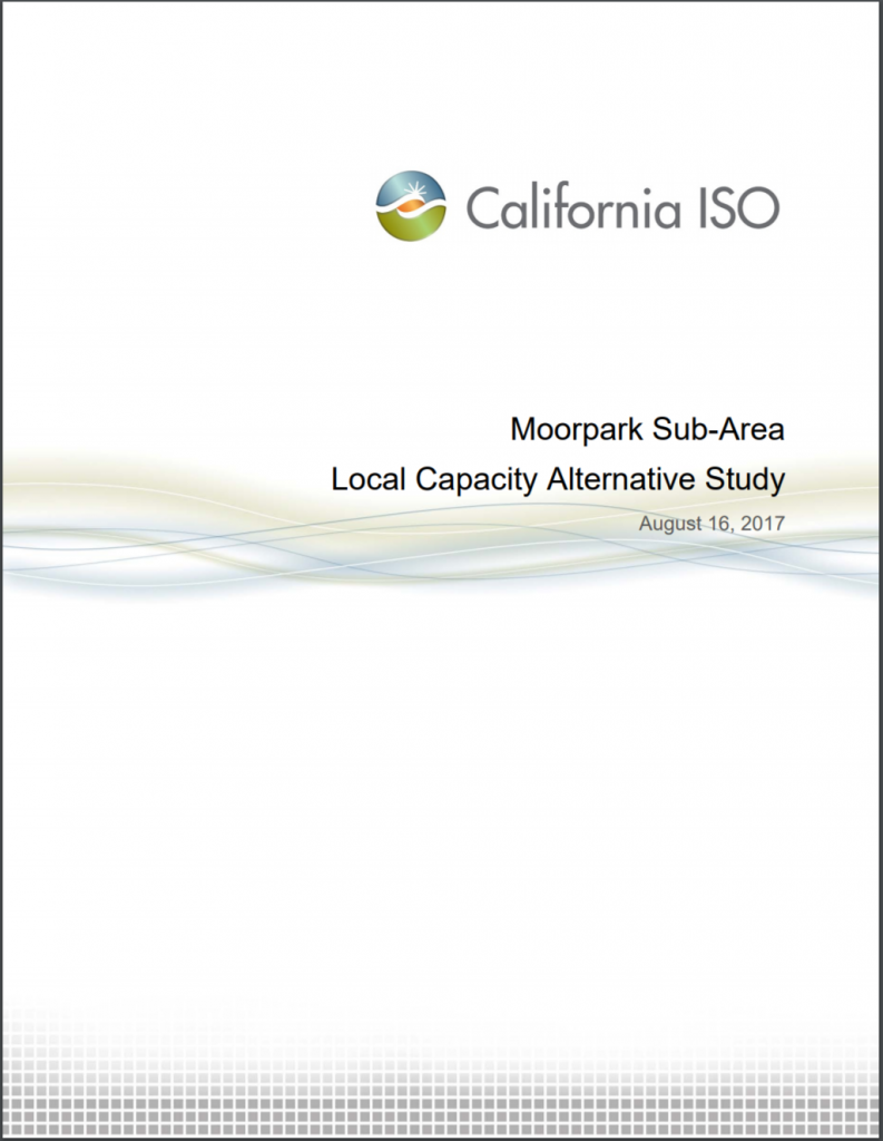 Moorpark Sub-Area Local Capacity Alternative Study - OurEnergyPolicy