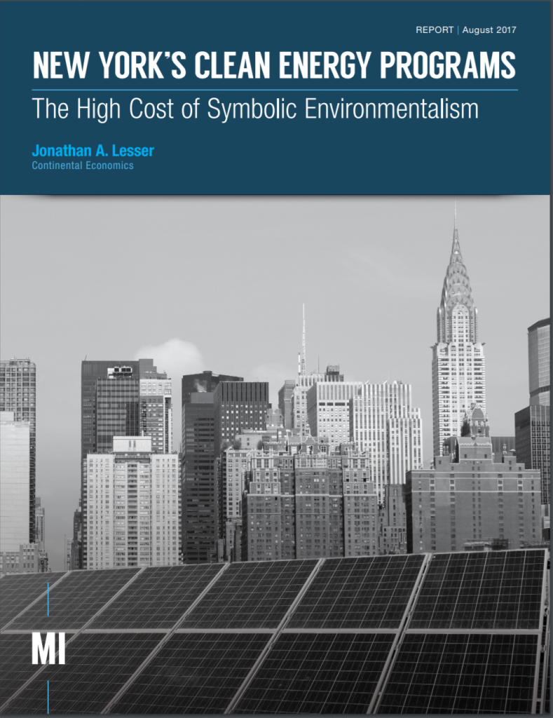New York’s Clean Energy Programs: The High Cost Of Symbolic ...