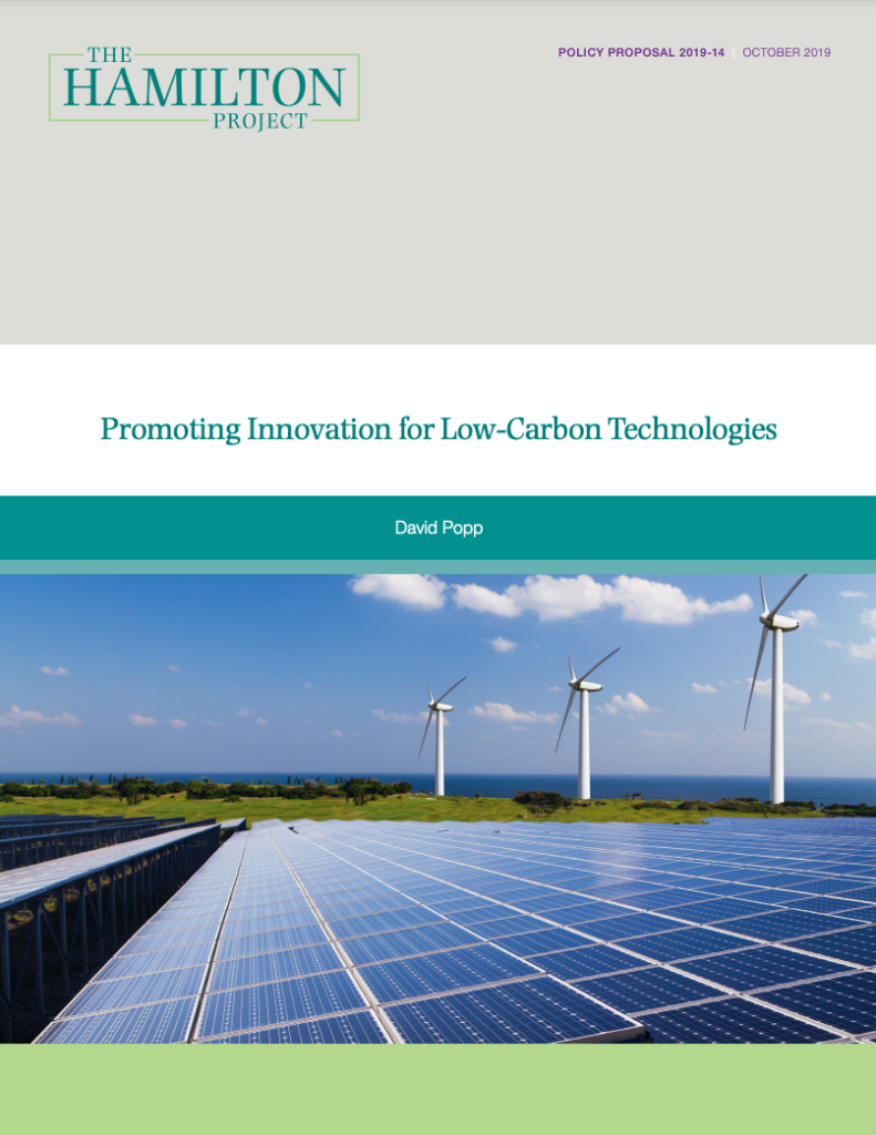Promoting Innovation for Low-Carbon Technologies - OurEnergyPolicy
