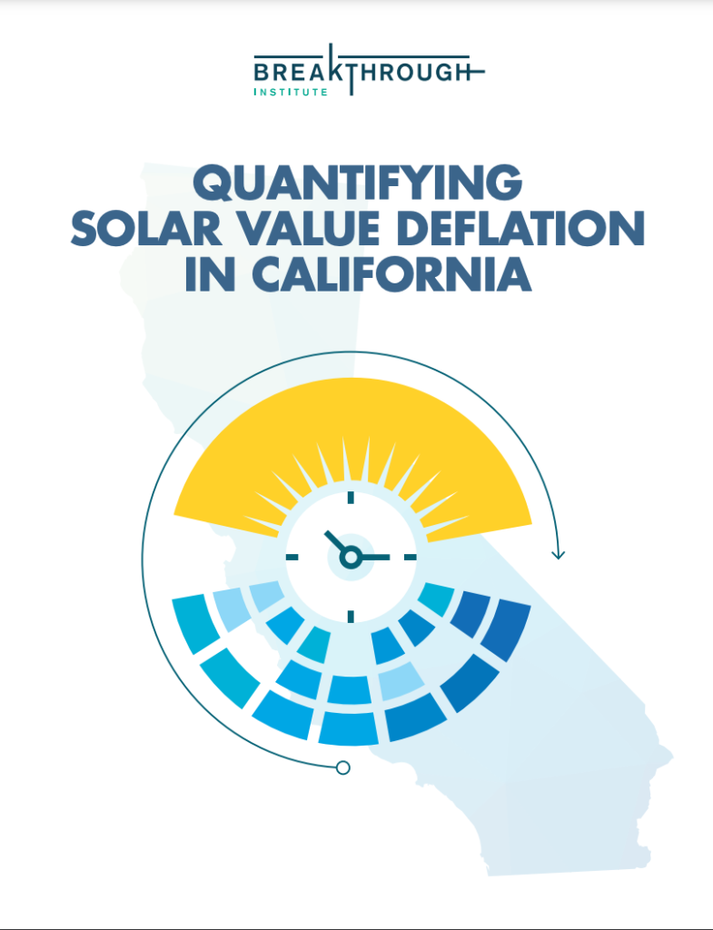 Quantifying Solar Value Deflation in California - OurEnergyPolicy