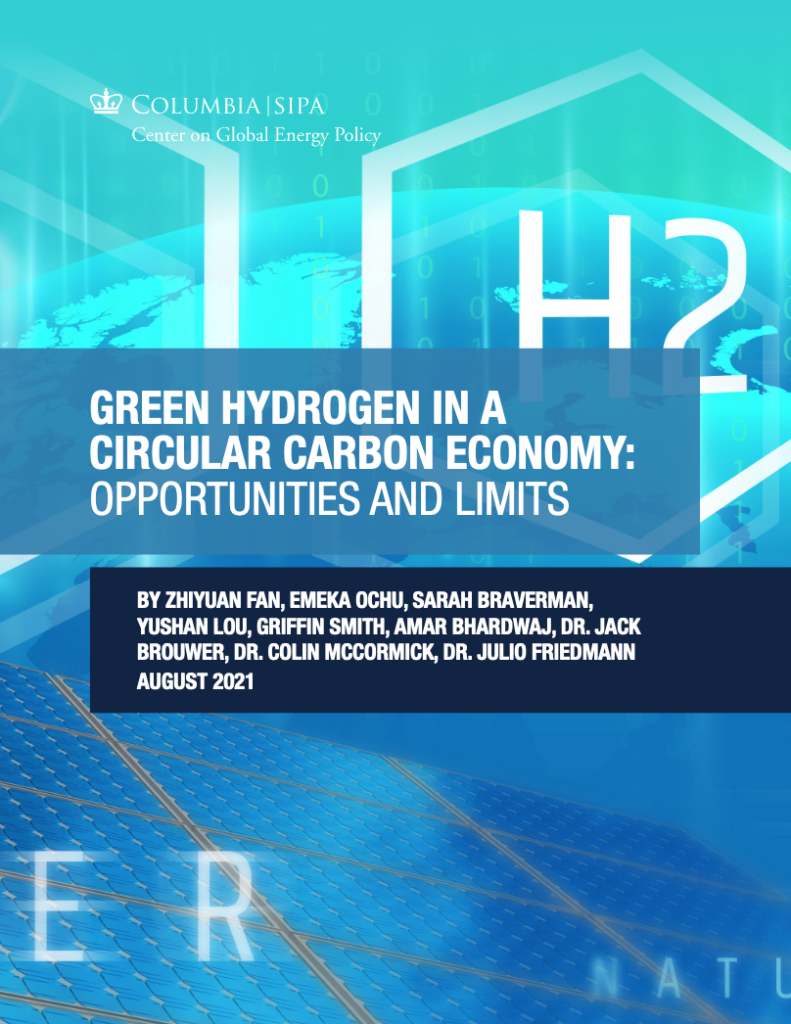 Green Hydrogen in a Circular Carbon Economy: Opportunities and Limits ...