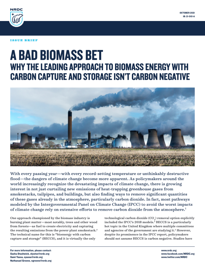 A Bad Biomass Bet: Why the Leading Approach to Biomass Energy with ...