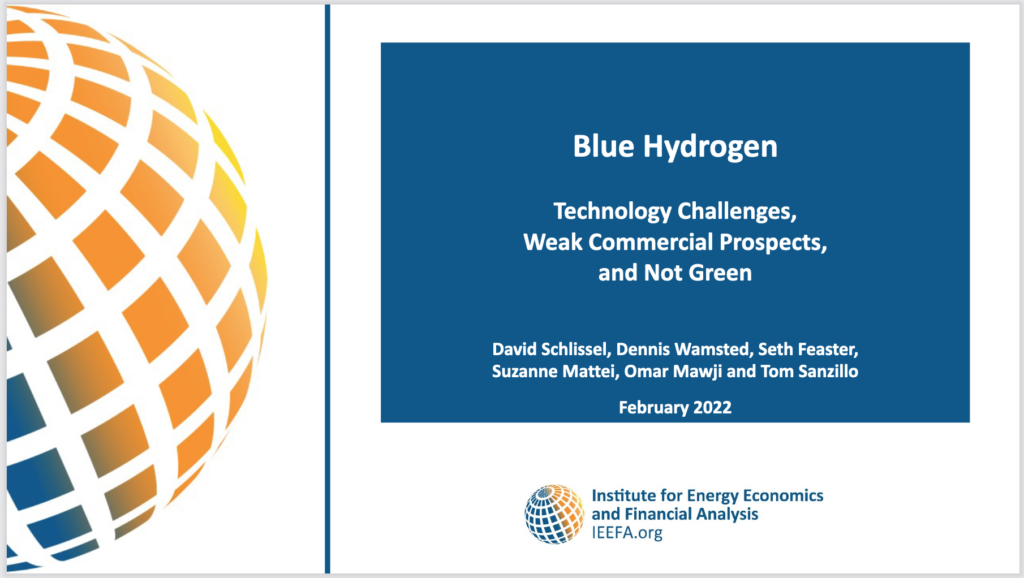 Blue Hydrogen: Technology Challenges, Weak Commercial Prospects, and ...