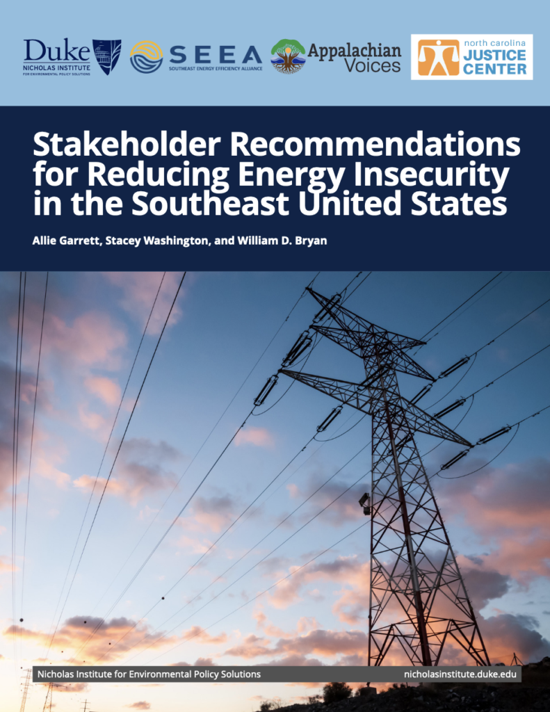 Stakeholder Recommendations for Reducing Energy Insecurity in the ...