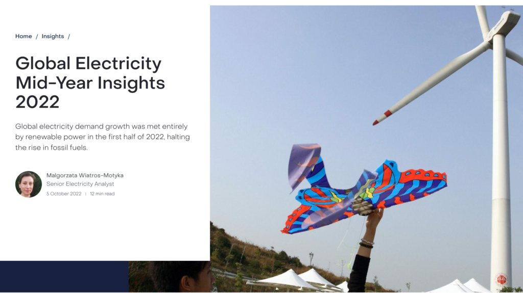 Global Electricity Mid-Year Insights 2022 - OurEnergyPolicy Global Electricity Mid-Year Insights 2022 - OurEnergyPolicy