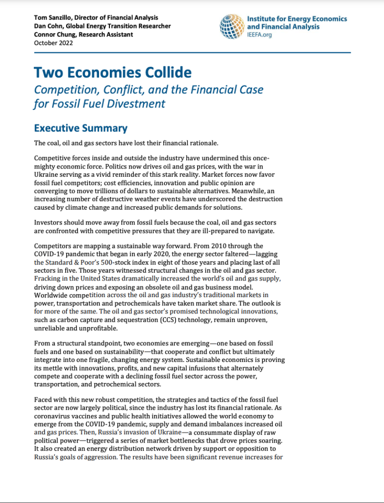 Two Economies Collide: Competition, Conflict and the Financial Case for ...