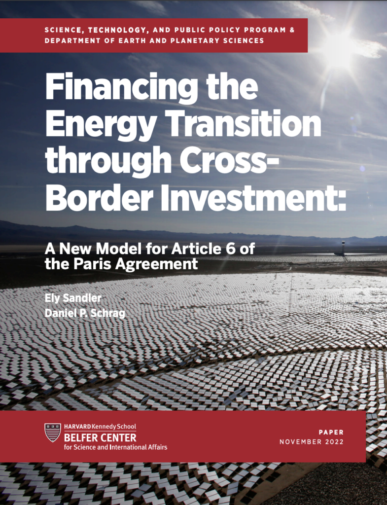 Financing the Energy Transition through Cross-Border Investment ...