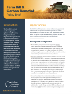 Farm Bill & Carbon Removal Policy Brief - OurEnergyPolicy