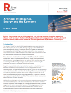 Artificial Intelligence, Energy and the Economy - OurEnergyPolicy