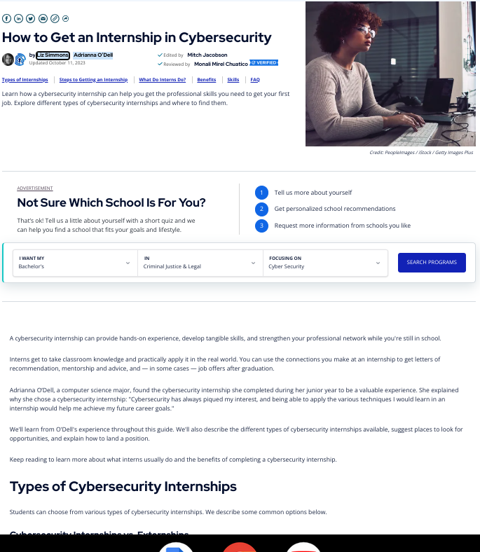 How to Get an Internship in Cybersecurity - OurEnergyPolicy