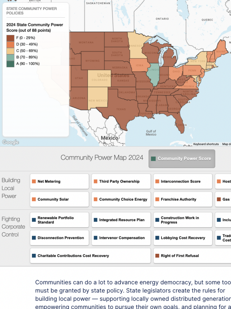 Community Power Map - OurEnergyPolicy
