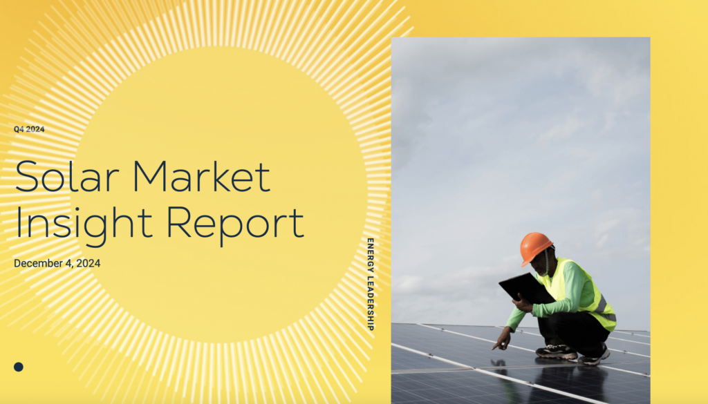 Solar Market Insight Report - OurEnergyPolicy