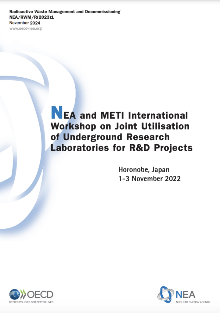 NEA and METI International Workshop on Joint Utilisation of Underground ...